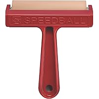 Amazon.com: Speedball Pop-In Soft Rubber Brayer – Roller With Burgundy ...