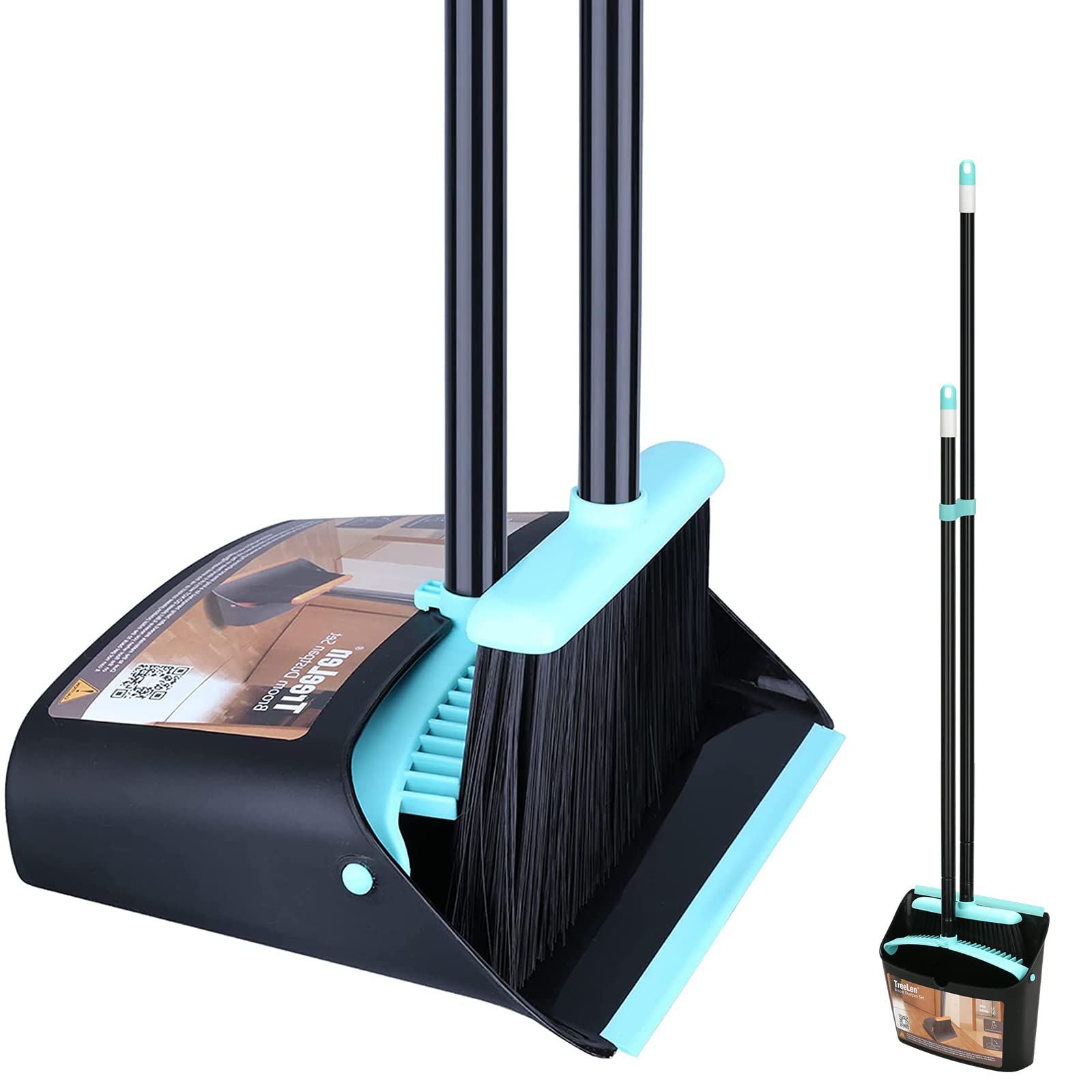 Broom with Dustpan Combo Set,Dust pan with Broom Combo Set,Standing Dustpan and Broom with 54 ...