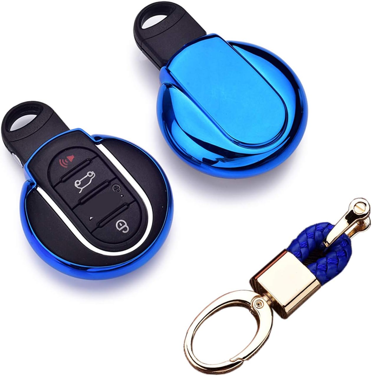 Royalfox(TM) Luxury 3 4 Buttons Soft TPU Smart Remote Key Fob case ...