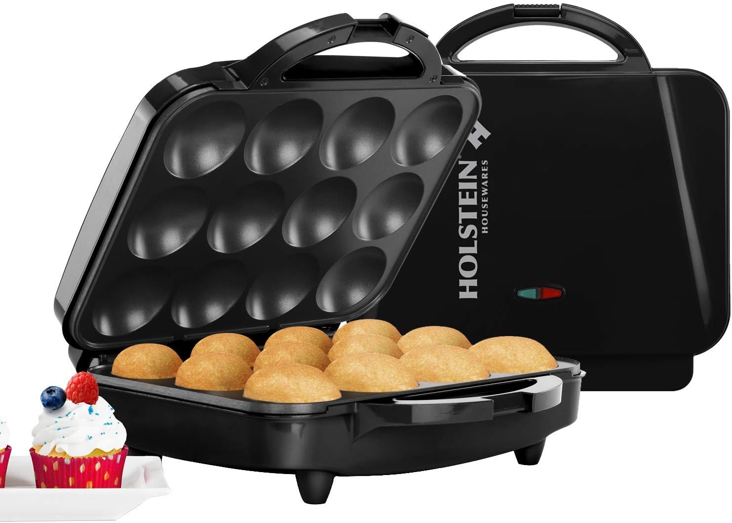 Holstein Housewares HU-09006B - Máquina hacer para cupcakes, Negro, 1 ...