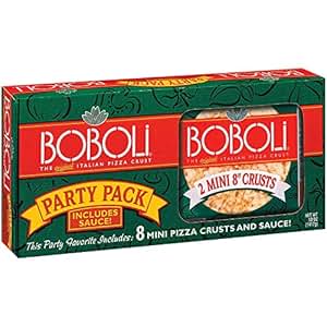 Boboli Party Pack, Mini Pizza Crust Includes Sauce (8 ct.): Amazon.com ...