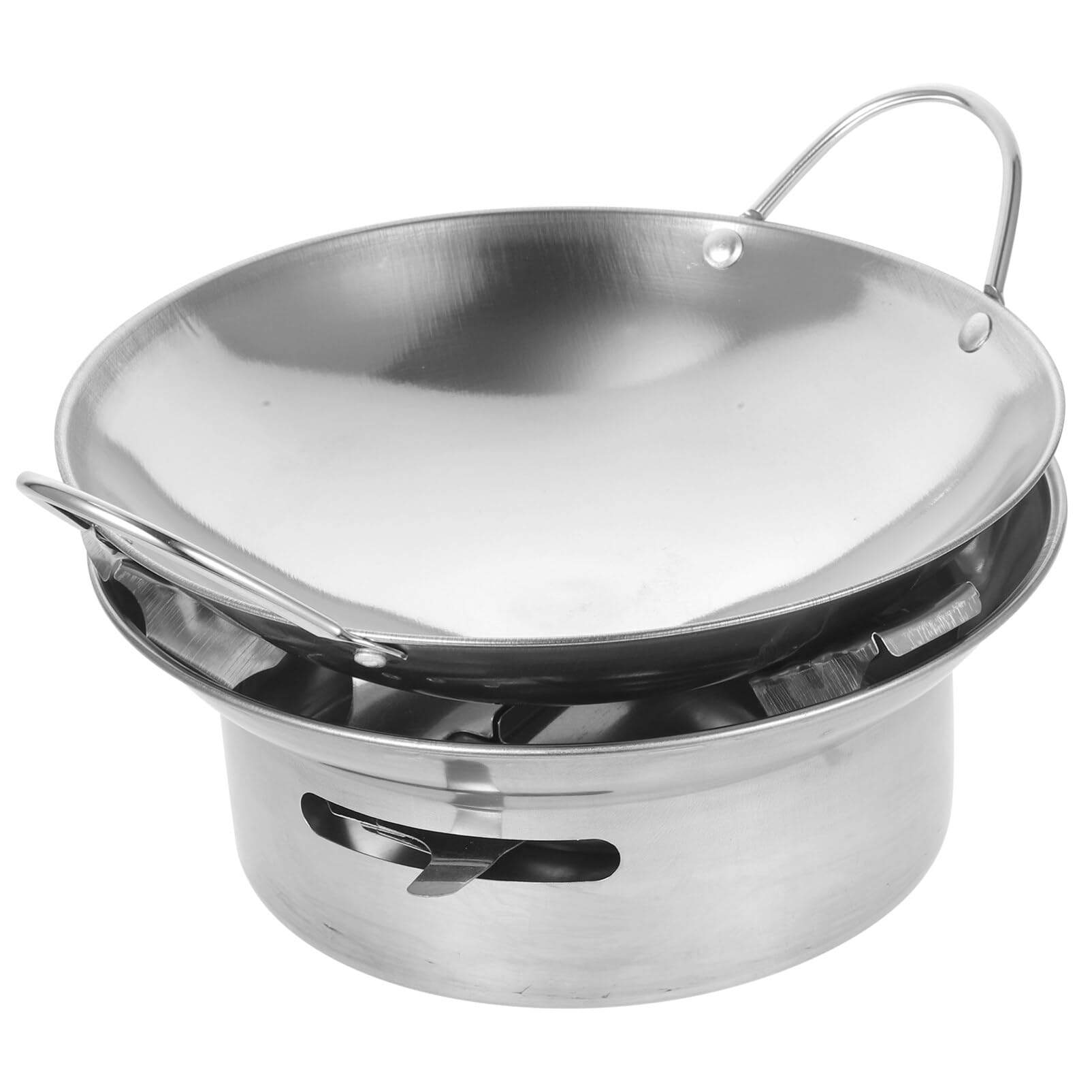 UPKOCH 1 Set Hot Pot Alcohols Stove Spirit Cooker with Pot Camping ...