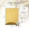 60 Sheets Metallic Gold Cardstock Paper, Goefun Foil Paper Glossy ...