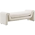 Amazon.com - Modway EEI-6379-IVO Waverly Boucle Fabric Bench, Ivory ...