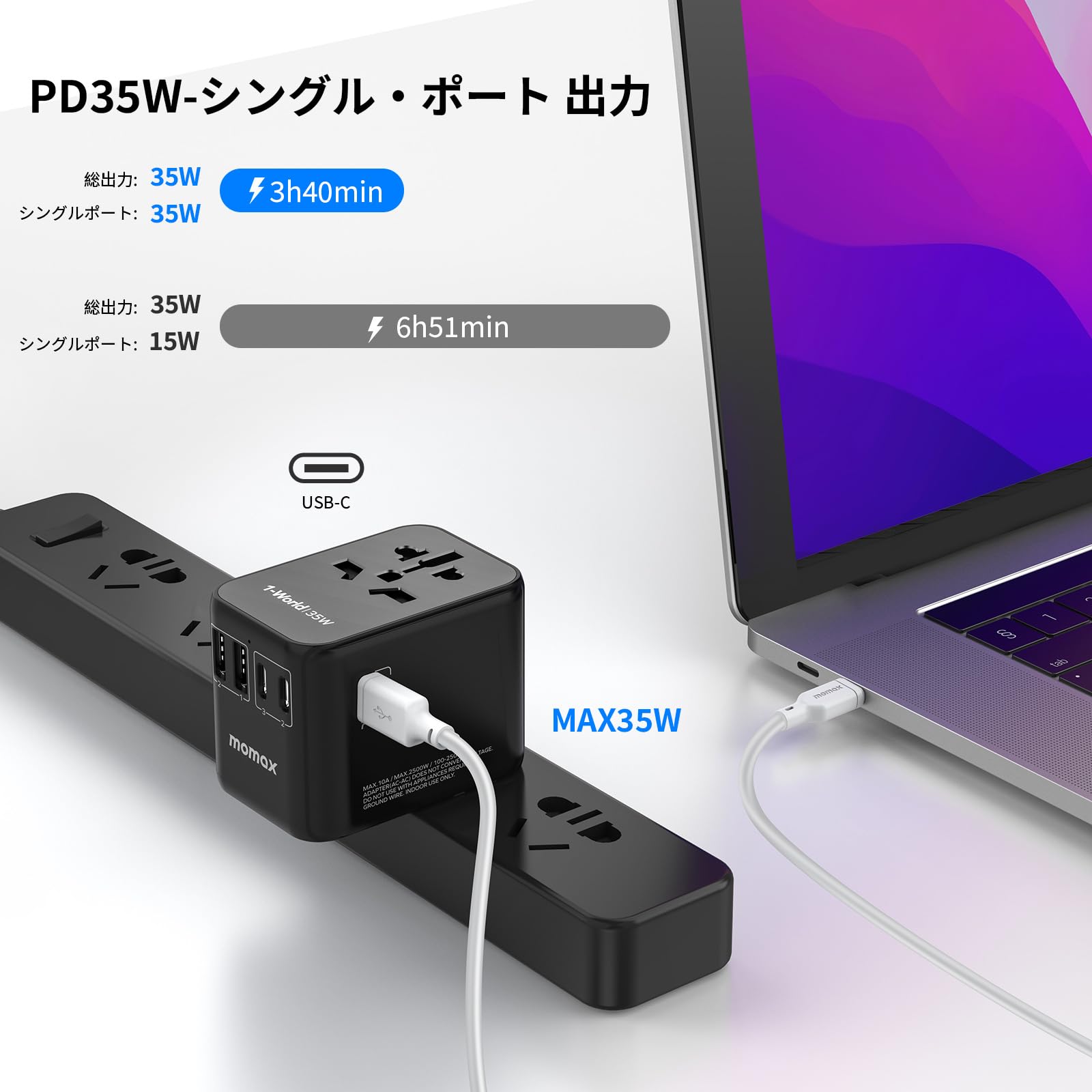 Mua [PD 35W Rapid Charging] MOMAX 35W PD Overseas Power Conversion ...