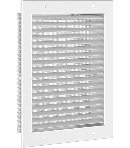 Shutter Gable Auto White River Automatic Shutter Gable Louver Vent ...