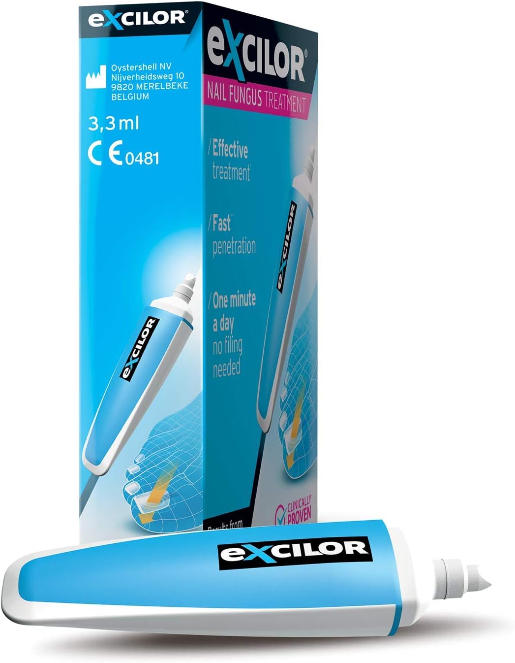 Excilor Nail Fungus Treatment Pen, Anti-Fungal Nail Treatment & Repair ...