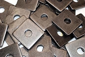 (10) Plain Steel 3/4 x 2-3/4 Square Plate Washers 5/16 Thick Unplated ...