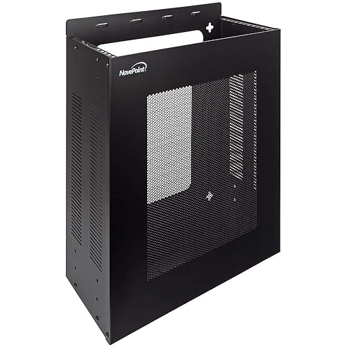 NavePoint 4U Server Rack, Vertical/Horizontal Wall Mountable Rack with ...