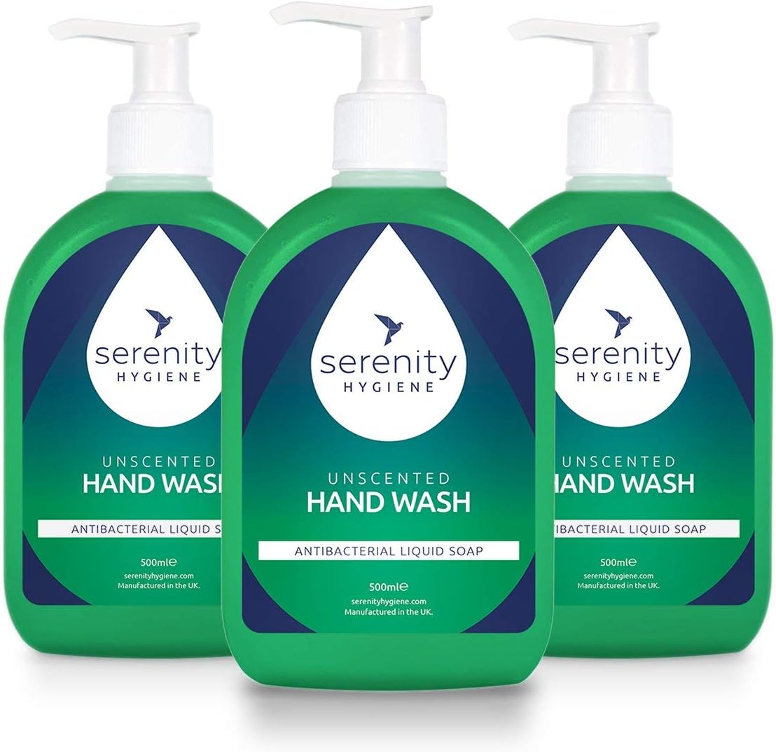 Serenity Hygiene Bactericidal Hand Wash (Unscented, 500ml x3) – BigaMart