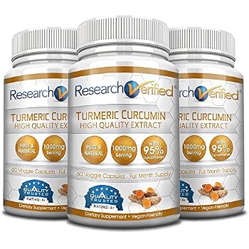 Amazon.com: Research Verified Turmeric Curcumin - Vegan with BioPerine ...