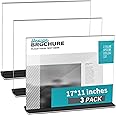 Amazon.com: 3 Pack Acrylic Sign Holder - Horizontal 11 x 17 Inches ...