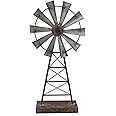 Amazon.com: Foreside Home & Garden Large Metal Distressed Windmill ...