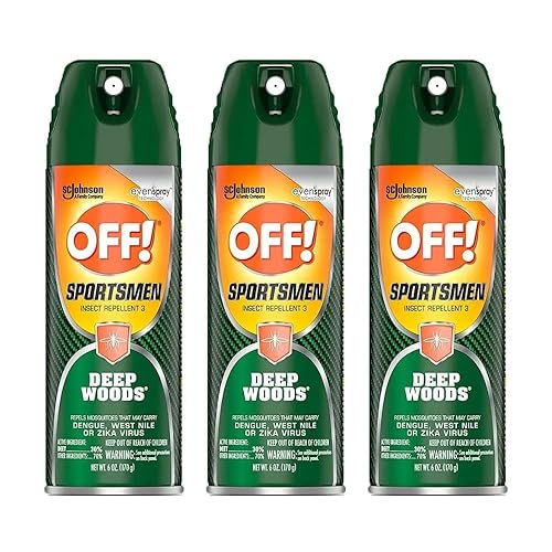 OFF! Deep Woods Sportsmen Insect Repellent Aerosol, 6 Ounce (Pack of 3 ...
