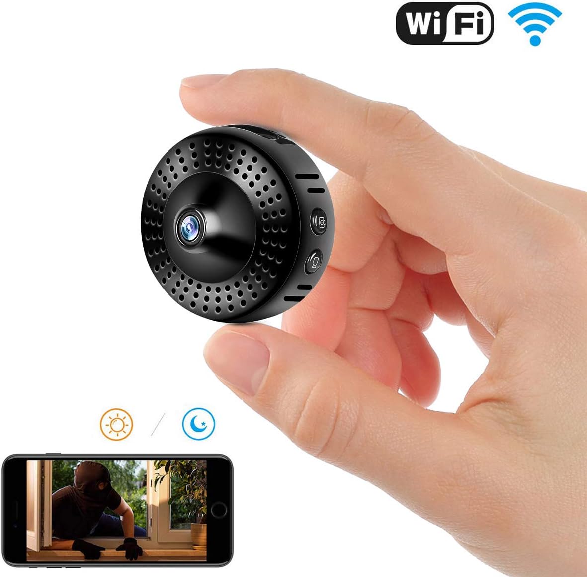 Spy Camera, WiFi Hidden Camera Spy Cam, Small Wireless: Amazon.co.uk ...