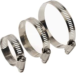 Hose Clamps, Stainless Steel Hose Clamp Mixed Clamping Range for Water ...