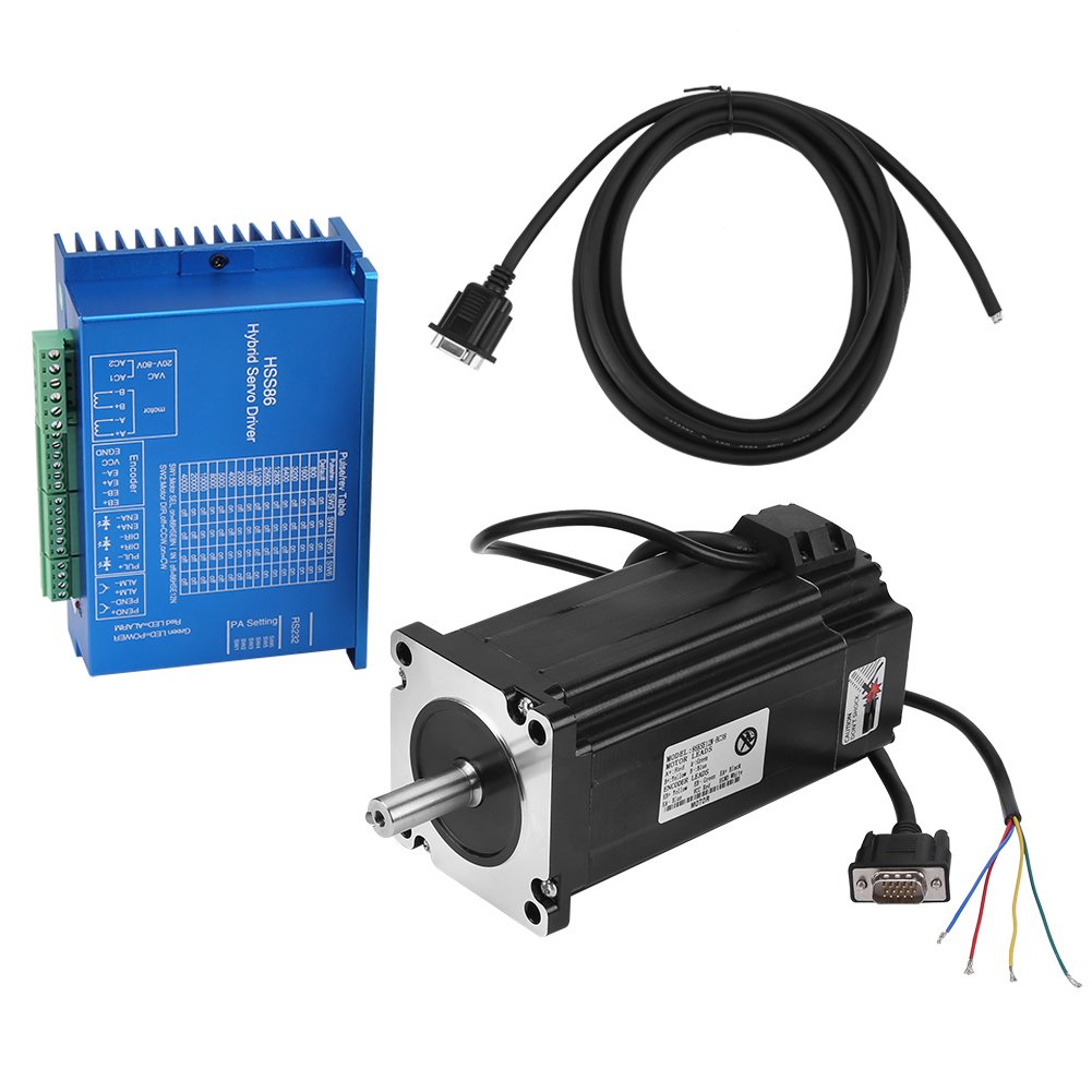 HSS86 Hybrid Servo Driver + NEMA34 Closed-Loop High Speed Stepper Servo Motor 12N.M 0～3000RPM ...