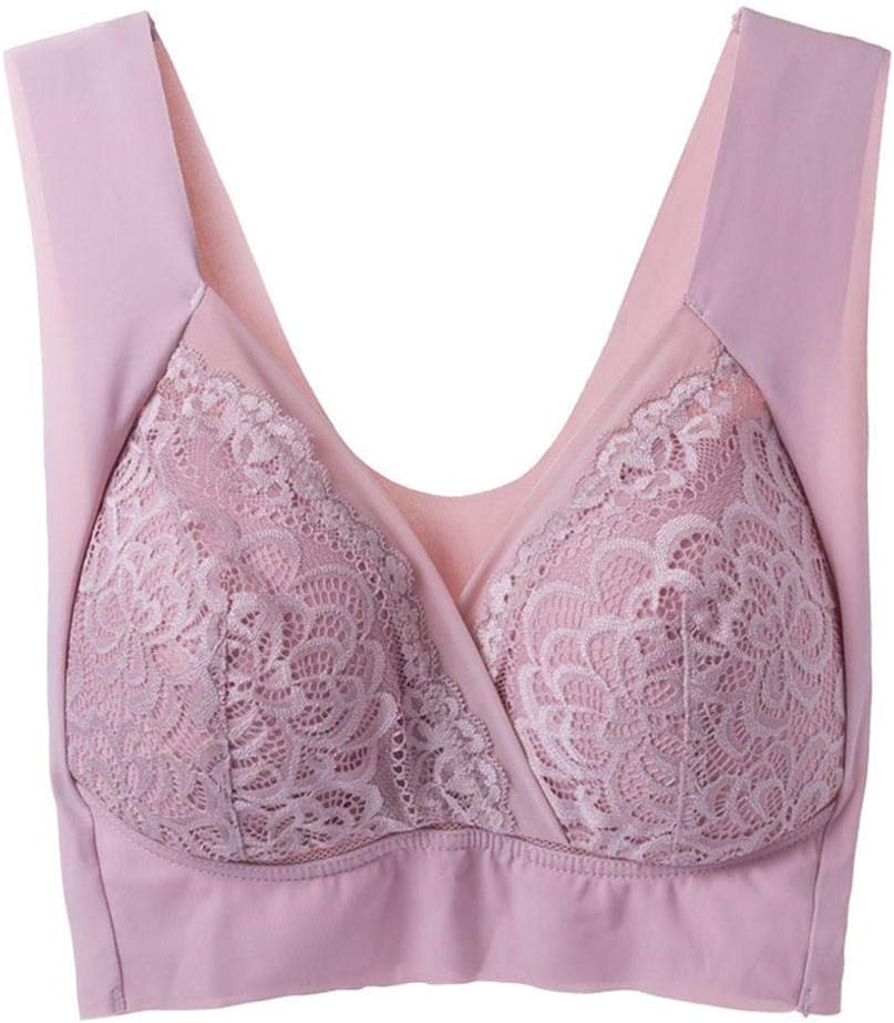Brasier de encaje de gran tamaño, cómodo y súper elástico sin cables ...