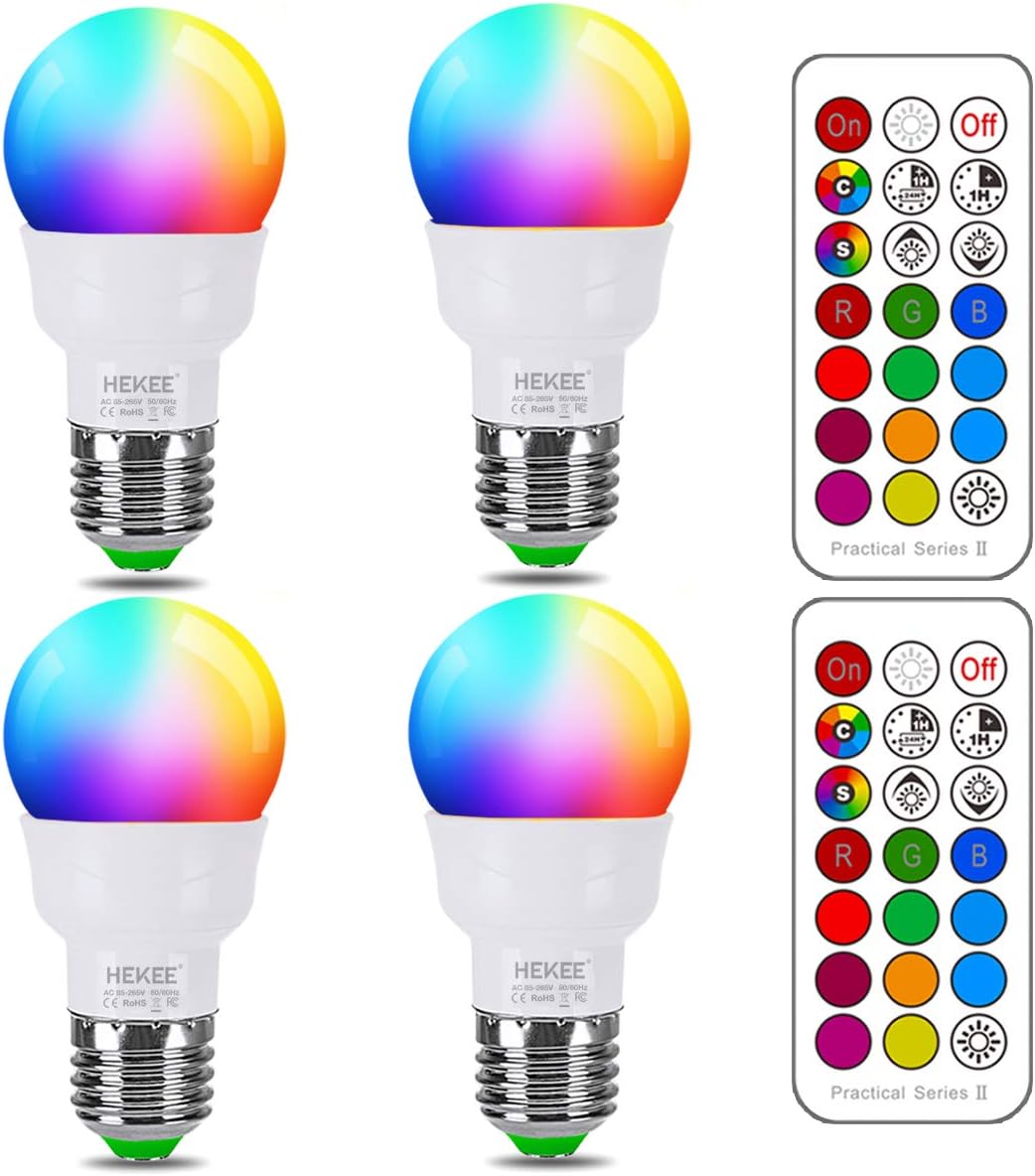 ILC RGB LED Light Bulb Color Changing Light Bulb 2700K Warm White 3W ILC RGB LED Light Bulb Color Changing Light Bulb 2700K Warm White 3W