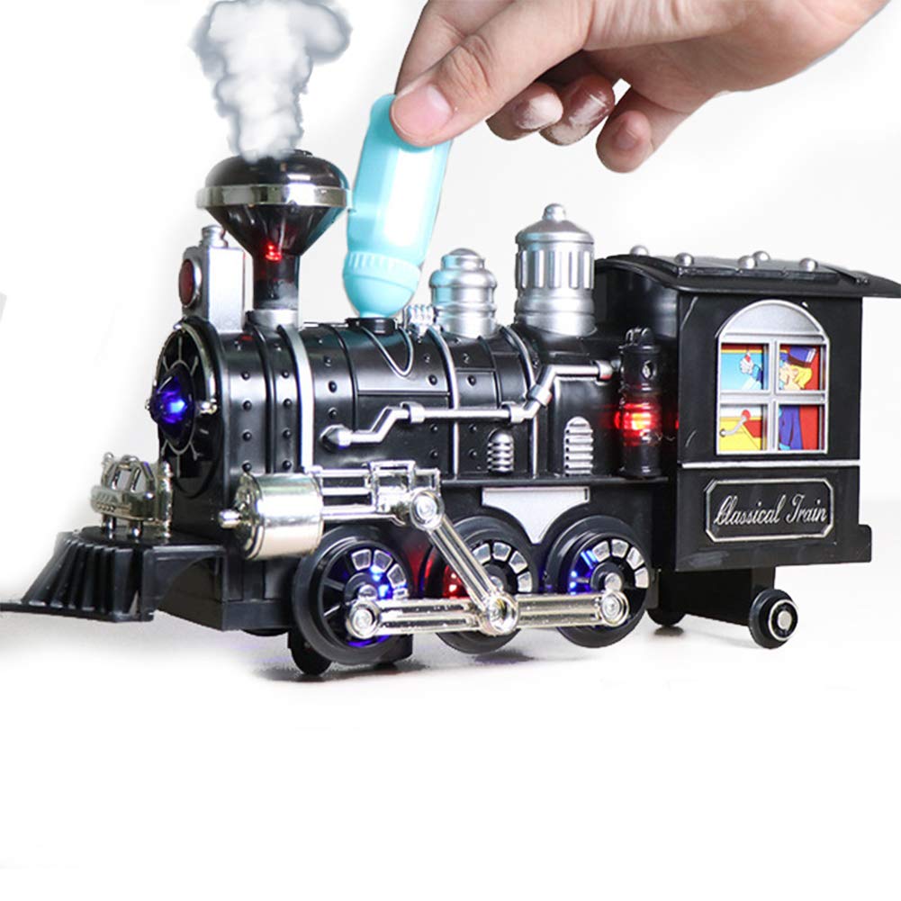 Buy FXQIN Classic Train Set with Real Smoke - Authentic Lights, and ...