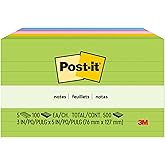 Amazon.com : Post-it Notes, 3 in x 5 in, 5 Sticky Notes Pads, 100 ...