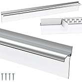 Hicarer 2 Pcs 30" Chrome Framed Shower Door Replacement Drip Rail with ...