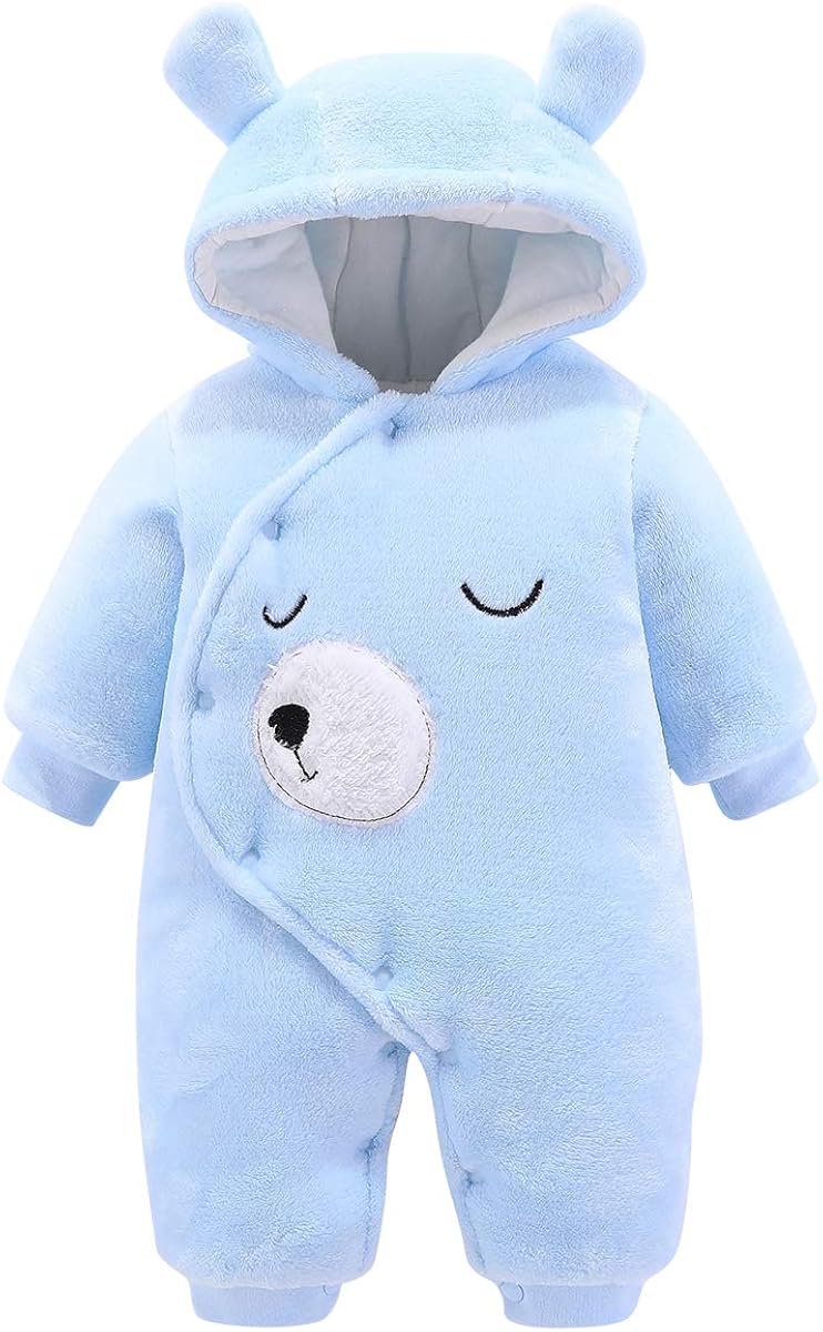 Borlai Baby-Strampler für Neugeborene, Flanell, Winter, Cartoon ...