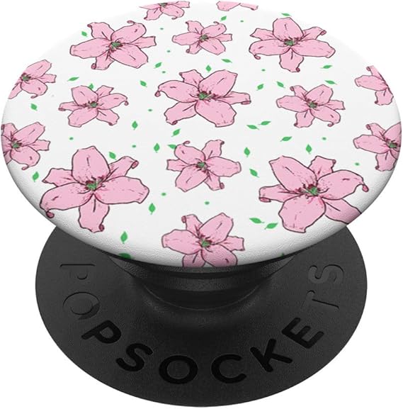 Amazon.com: Lily Pink Flower PopSockets Grip and Stand for Phones and ...