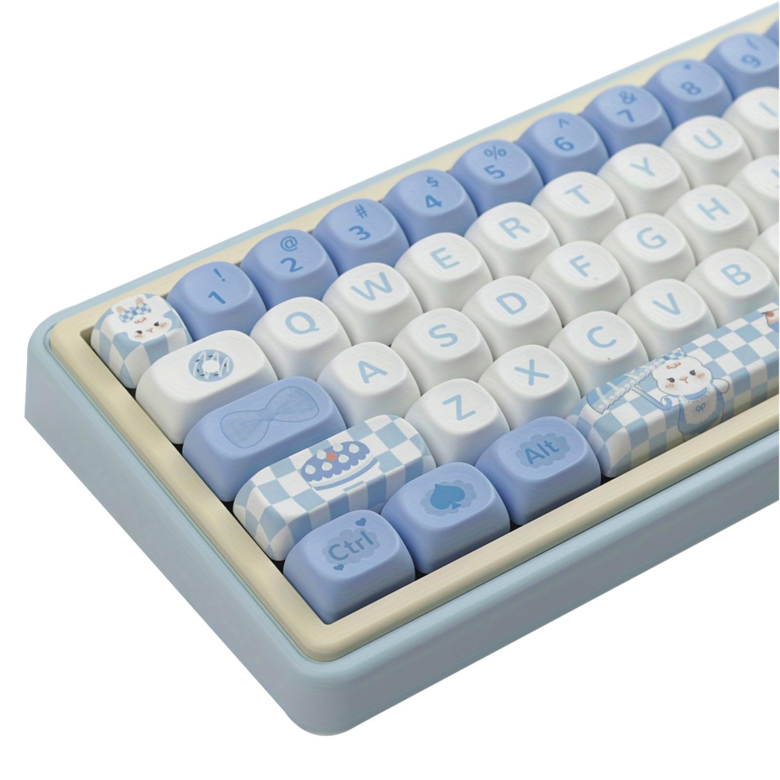 Mua MOA Keycap Cute Keycaps 140 Keys Blue Alice Rabbit PBT DYE-SYB ...