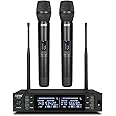 Amazon.com: SGPRO Dual Wireless Microphone System - Metal Handheld Mics & Receiver, Adjustable ...