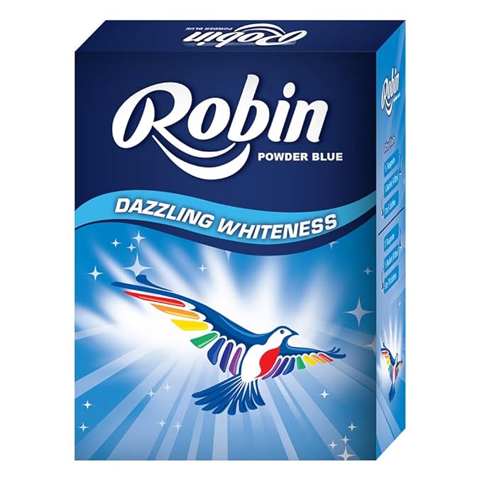 Robin Dazzling Whiteness Powder Blue, 50 g: Amazon.in: Health ...