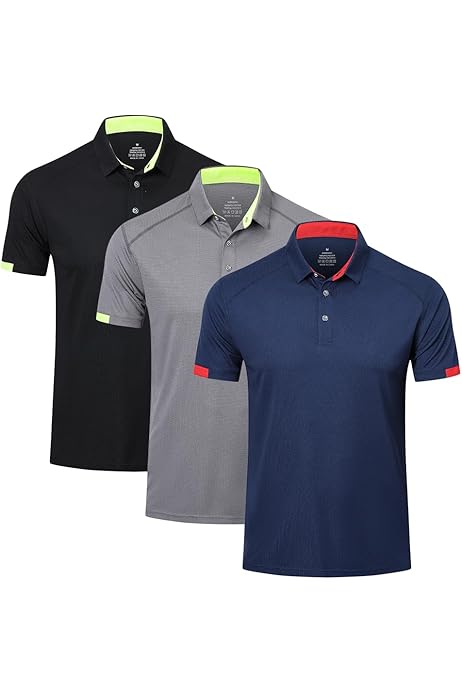 Paquete Combinado De 5 Camisetas Tipo Polo Playeras Tipo Polo