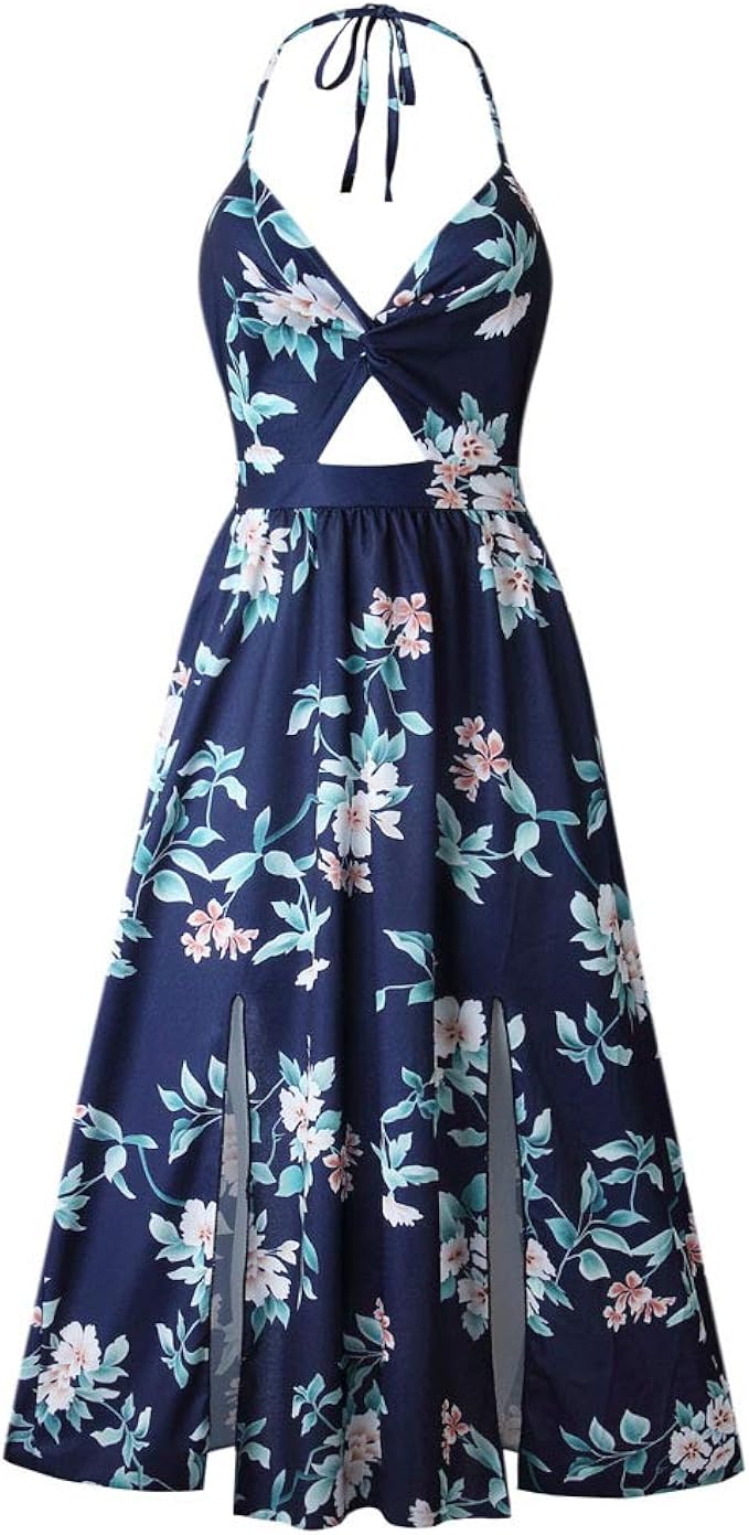 Robe de plage dames longue mode Classique festive plage casual robes ...