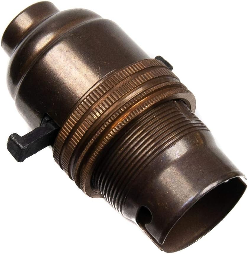 Switched Lamp Holder Old English Bayonet Cap (BC) (B22d) 1/2" Screw ...