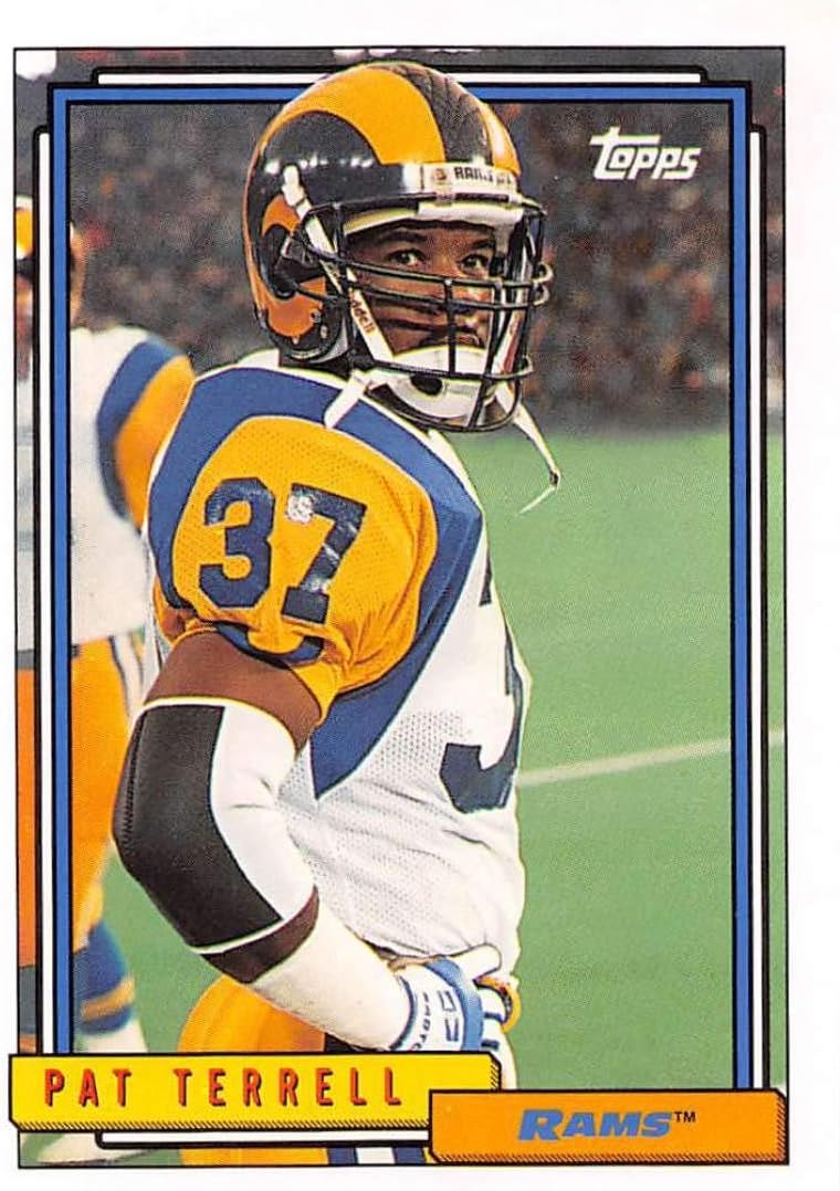 Amazon.com: 1992 Topps Football #465 Pat Terrell Los Angeles Rams ...