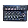 Amazon.com: VBNM 4-Channel Audio Mixer with USB, MP3 Player, and Main ...