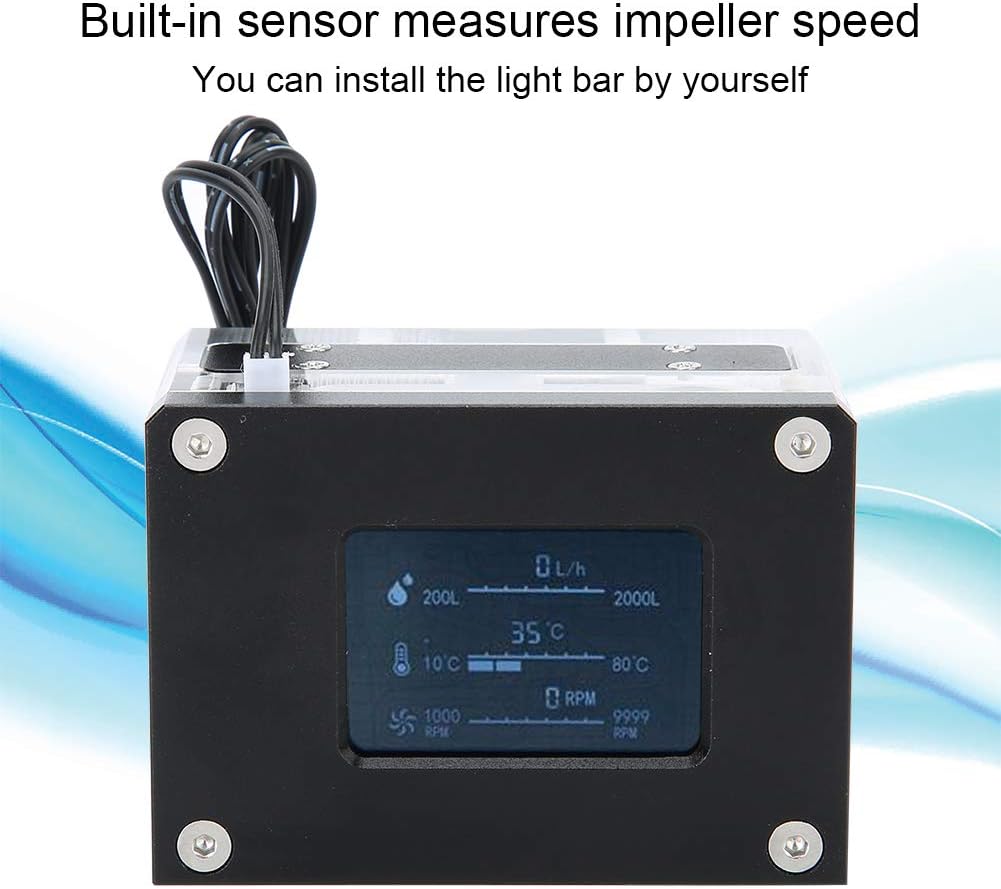 Water Cooling Flowing Rate Meter, PC G1/4 Thread Water Cooler Flowing ...