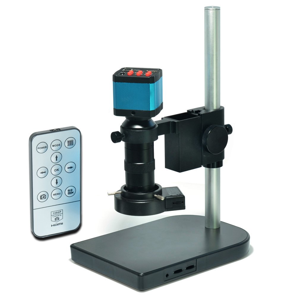 Aihome 14MP HDMI USB Industry Microscope Kit Camera Set Remote Control ...