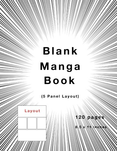 Blank Manga Book: 120 Manga Action pages and White paper: Books, Manga ...