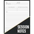 Session Notes Notebook: Session Notebook For Therapists: Client Notes ...