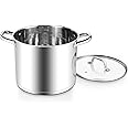 Amazon.com: E-far 12 Quart Cooking Stock Pot, Large Stainless Steel Pot ...