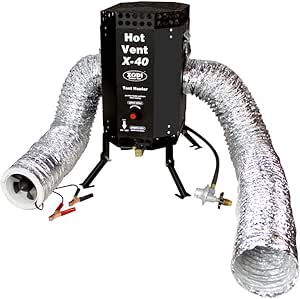 Amazon.com: Zodi Outback Gear X-40 Hot Vent Tent Heater, Black : Patio ...
