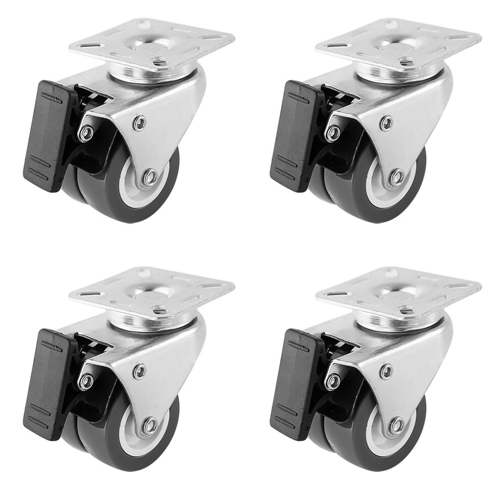 Castor Wheels 4 Heavy Duty 50mm Furniture Table Garage Trolley Caster ...