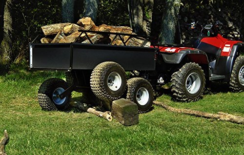 Agri-Fab 1000-Pound Heavy Duty Steel ATV Tow Tandem Axle Cart 45-0350 ...