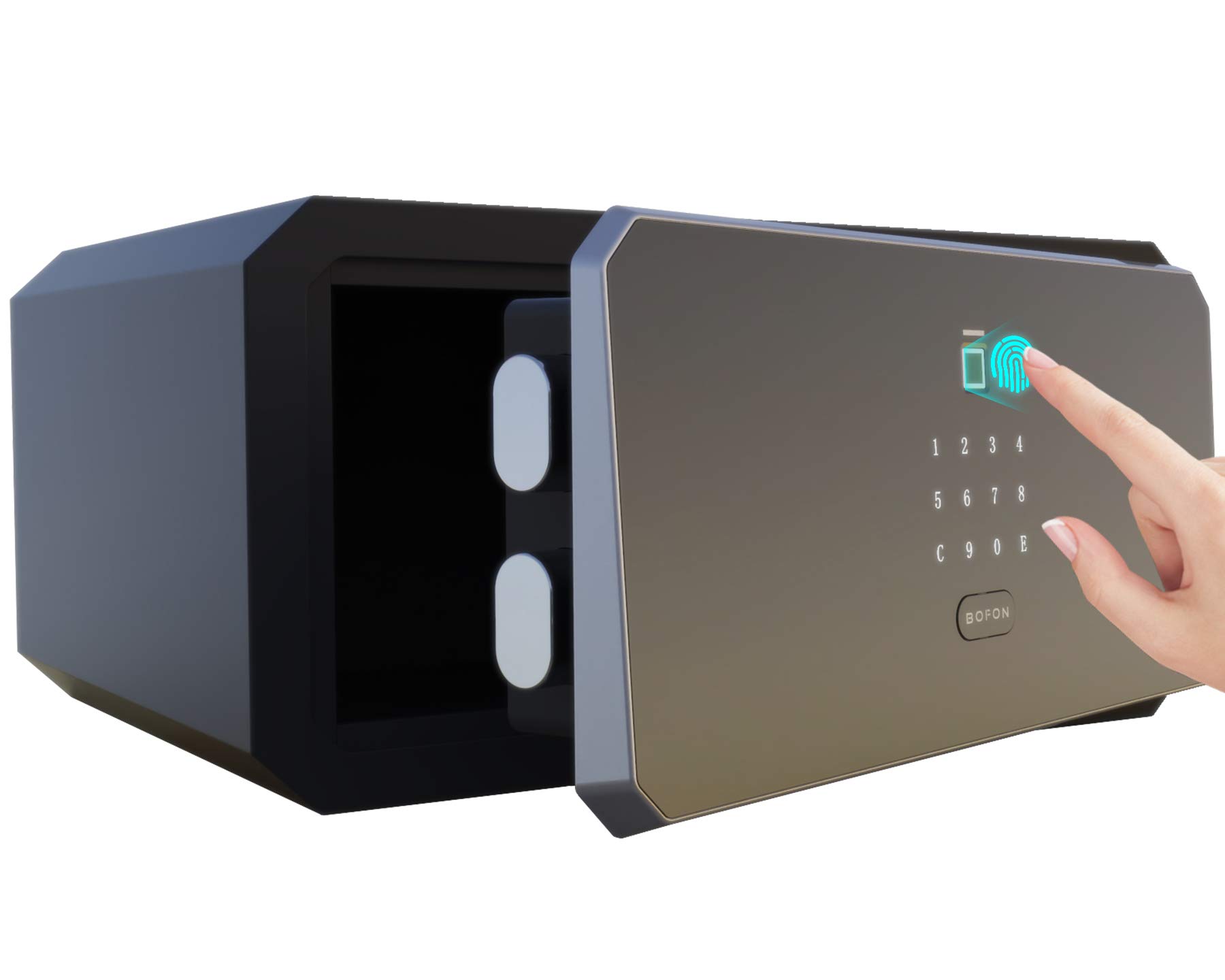 Mua BOFON 1.45 Cubic Fingerprint Password Safe Box, Security Box with ...