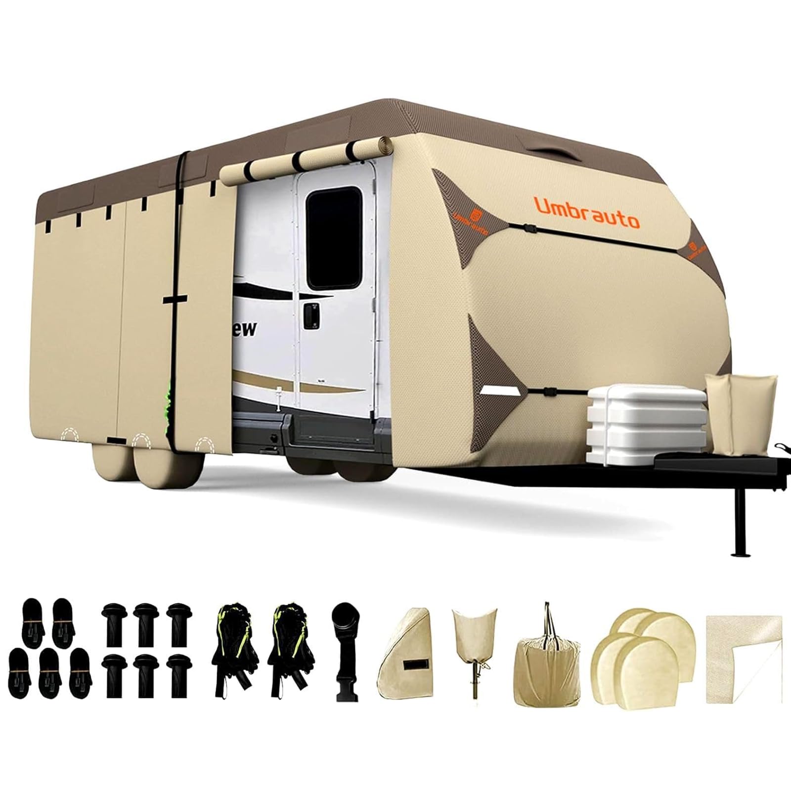 Umbrauto Travel Trailer RV Cover 2024 Upgraded 7 Layers Top 3 Layers ...