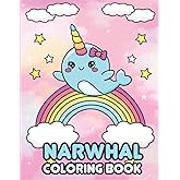 Amazon.com: Narwhal Coloring Book: 30+ Pages to Color & Unicorn of the ...