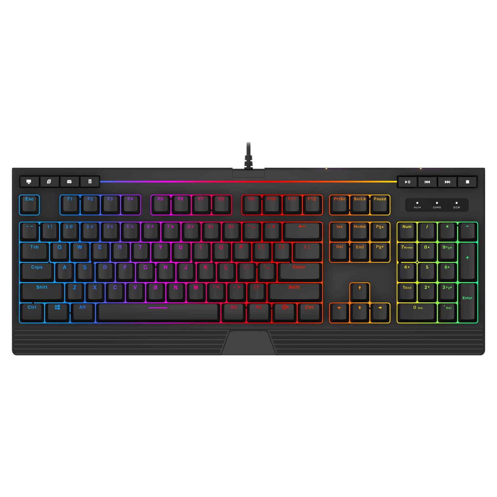 Mua TuparGo Computer RGB Backlit USB Wired Gaming Keyboards 104 Keys ...