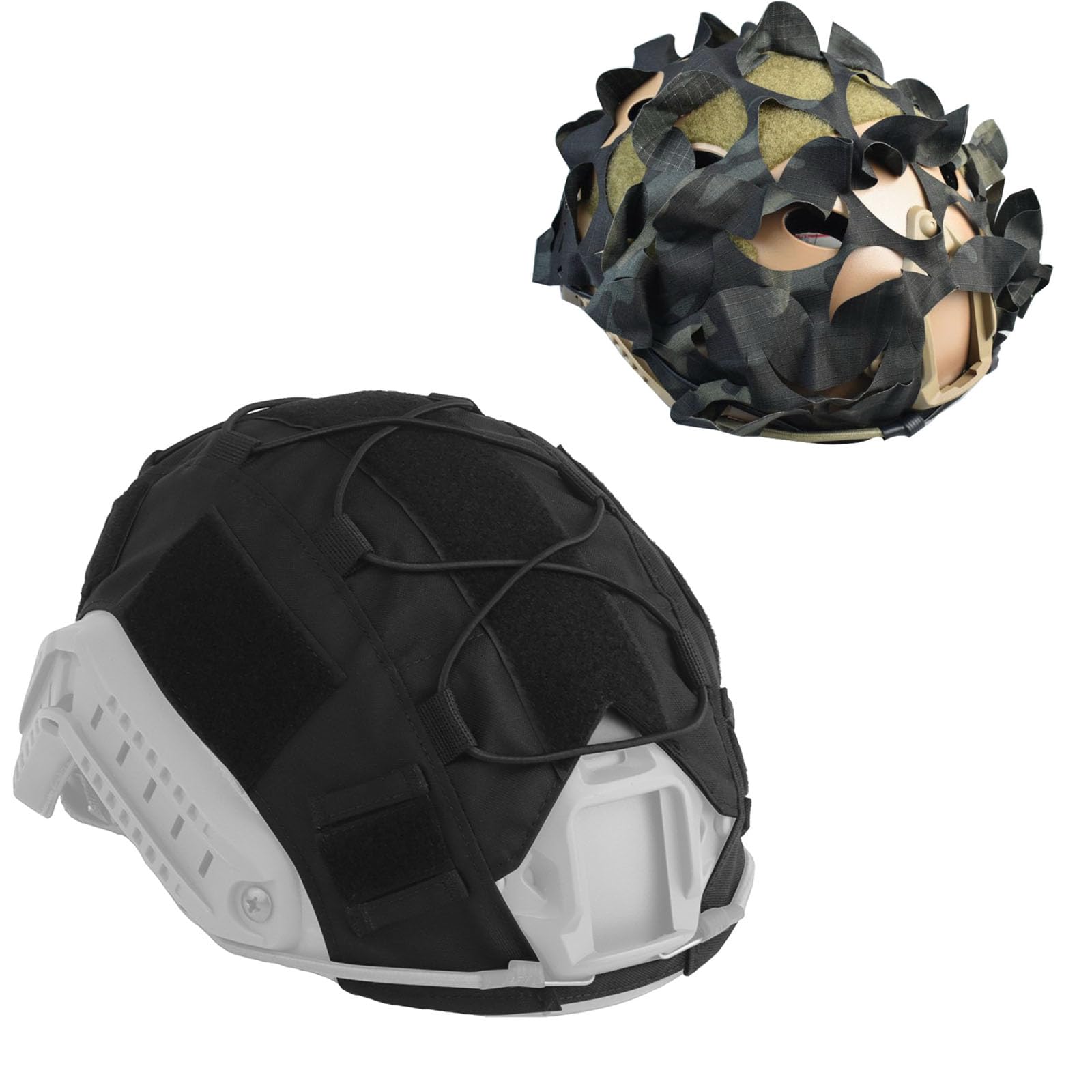 Updated Version Camo Helmet Cover, Military Tactical Fast Helmet Cloth ...