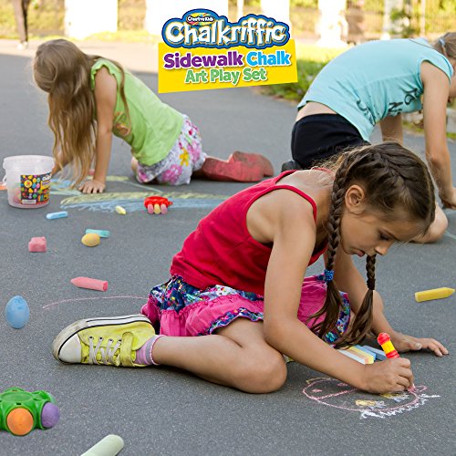 Creative Kids Premium Sidewalk Chalk Art Play Set - Bucket Bundle of ...